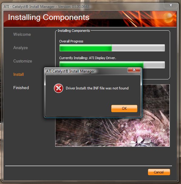 Problem installing ATI drivers - Hardware Hangout - Neowin
