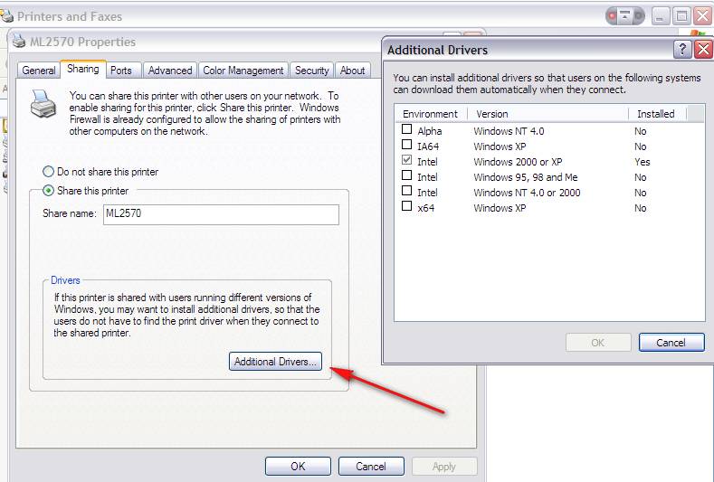 Sharing a printer from an XP PC to a Vista laptop - Smart Home, Network ...
