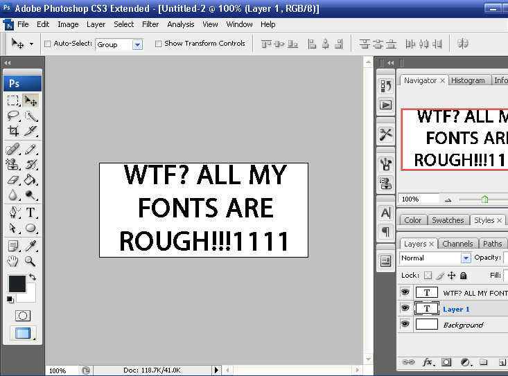 Photoshop Fonts Messed Up! - Web Design & Development - Neowin