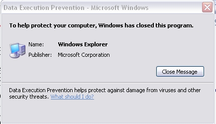 Data Execution Prevention of Windows XP - Microsoft (Windows) - Neowin