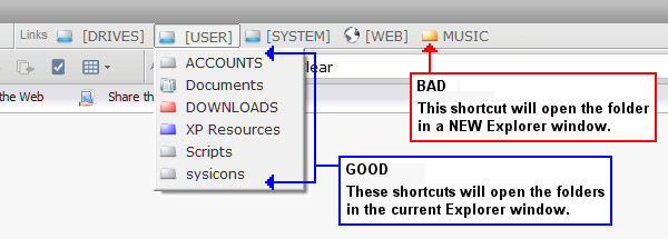 Force Links toolbar shortcut to use same window? - Microsoft (Windows) - Neowin
