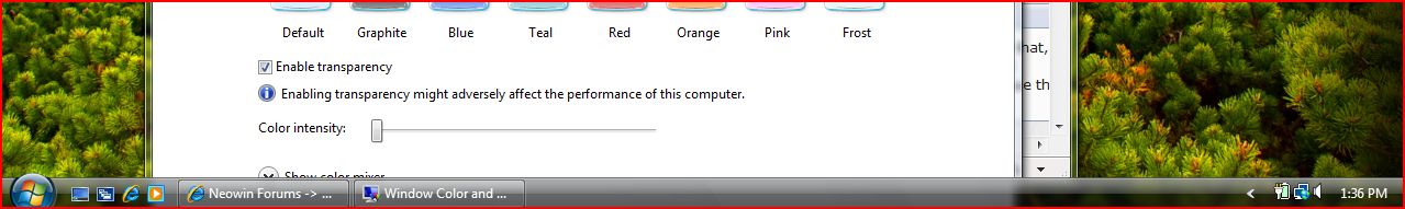 Vista taskbar transparency - Tips, Tweaks & Customization - Neowin