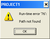 Run-Time error "76" - Hardware Hangout - Neowin