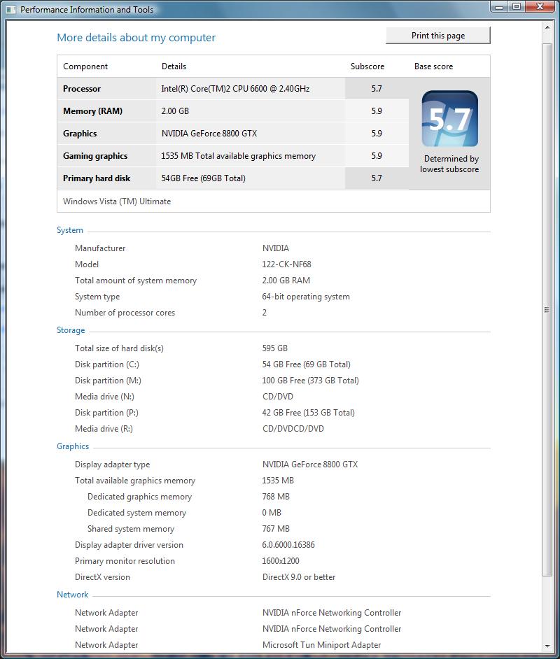 Post your Vista Performance Index - The Fast Ring (Insider Previews ...