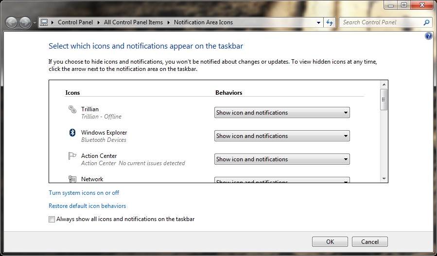 Clean notification-icons list - Tips, Tweaks & Customization - Neowin
