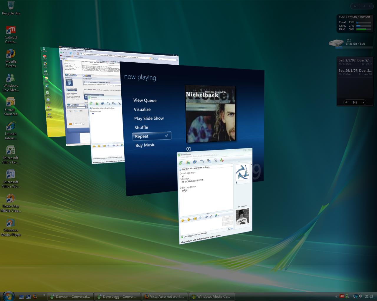 Vista Aero not working - Microsoft (Windows) - Neowin