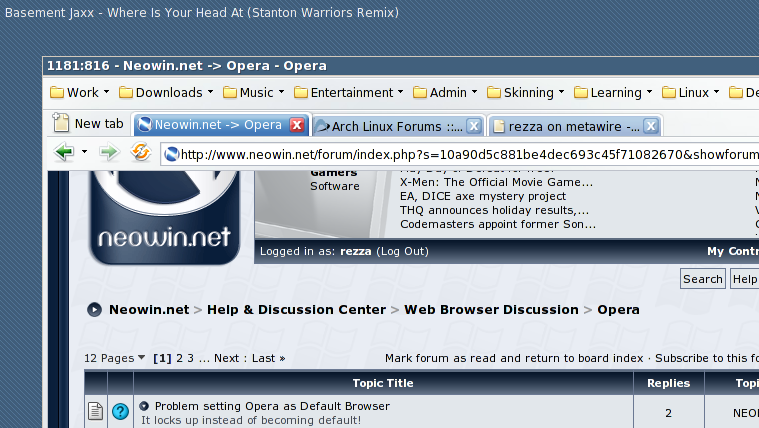 Opera 9 preview 2 - no menus - Web Browser Discussion & Support - Neowin