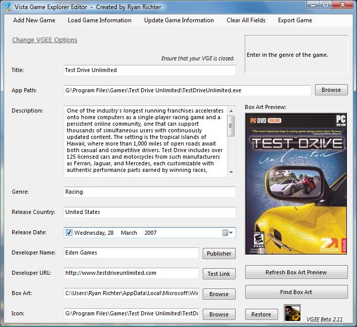 Vista Games Explorer - Microsoft (Windows) - Neowin