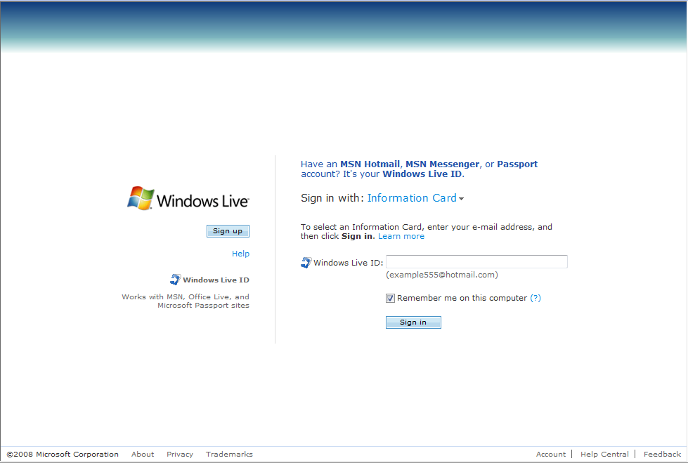 Windows Live ID now uses Windows CardSpace - Microsoft (Windows) - Neowin