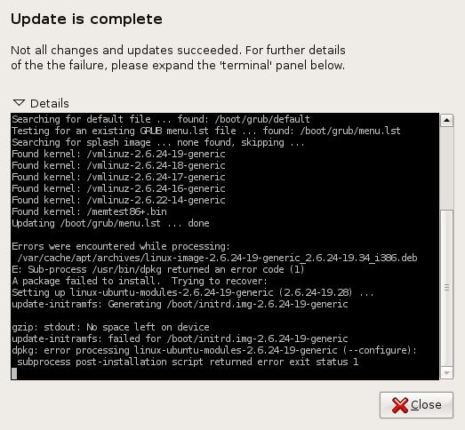 Error during installation - Linux - Neowin