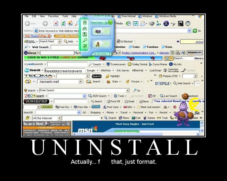 [demovitational poster]brower toolbars[/demotivational poster] - Jokes ...