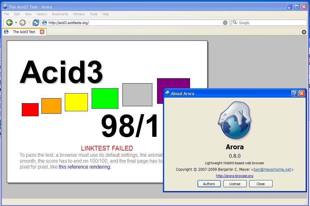 Arora (multiplatform) Webkit browser - Web Browser Discussion & Support ...