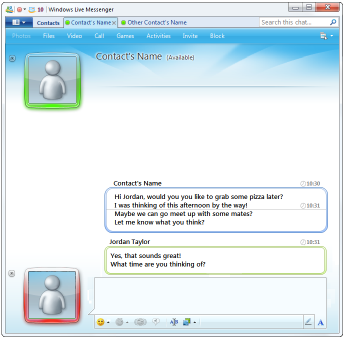 Windows Live Messenger 2010 Mockup - General Discussion - Neowin