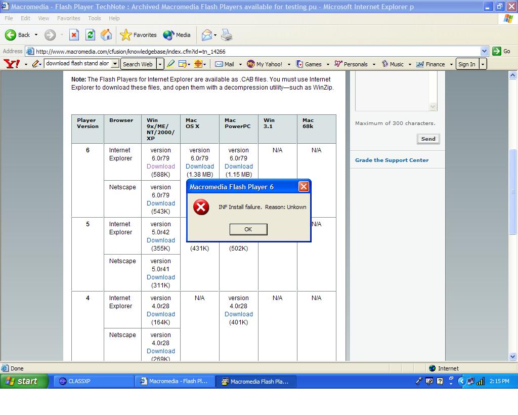 flash install error - Web Browser Discussion & Support - Neowin