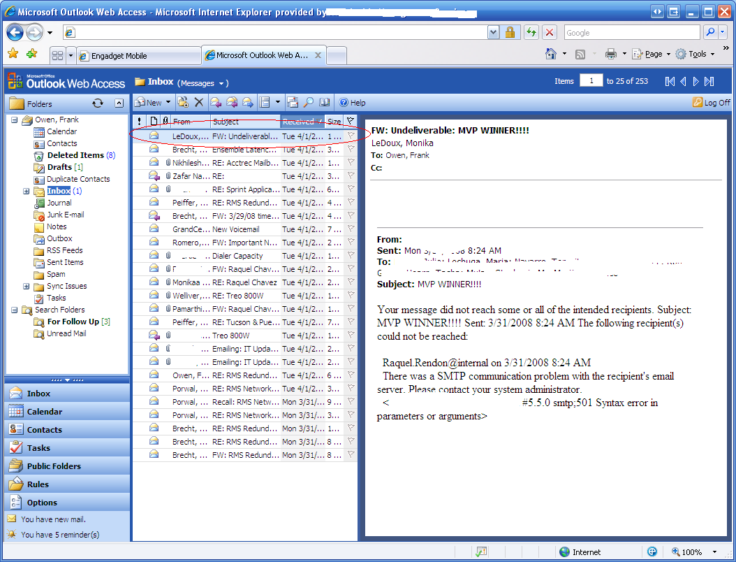Change View in OWA 2003? - Microsoft (Windows) - Neowin