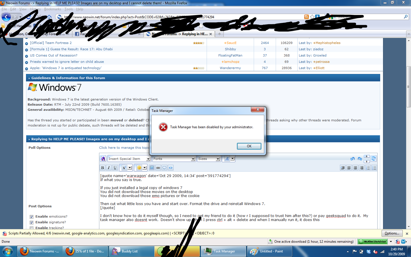 HELP ME PLEASE! Images are on my desktop and I cannot delete them ...