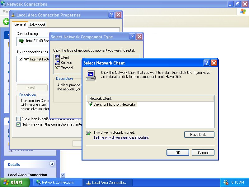 Client for Microsoft netwroks (i think) - Smart Home, Network ...