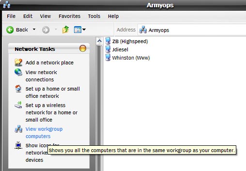 Create shortcut to "View workgroup computers" - Microsoft (Windows ...