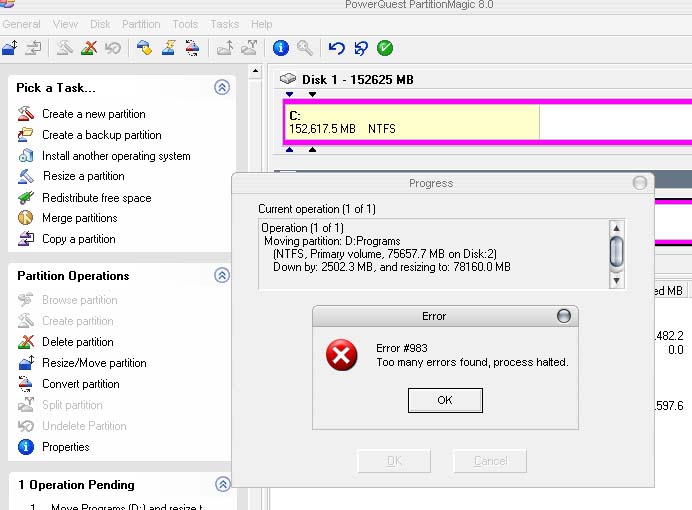 partitionmagic cannot resize partition - Software Discussion & Support - Neowin