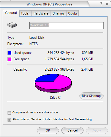 how to reduce the size of XP ? - Tips, Tweaks & Customization - Neowin