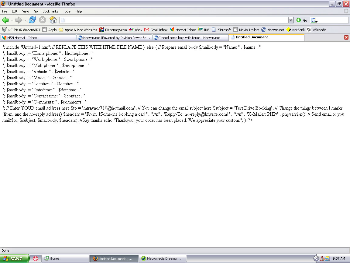 I need some help with forms - Web Design & Development - Neowin