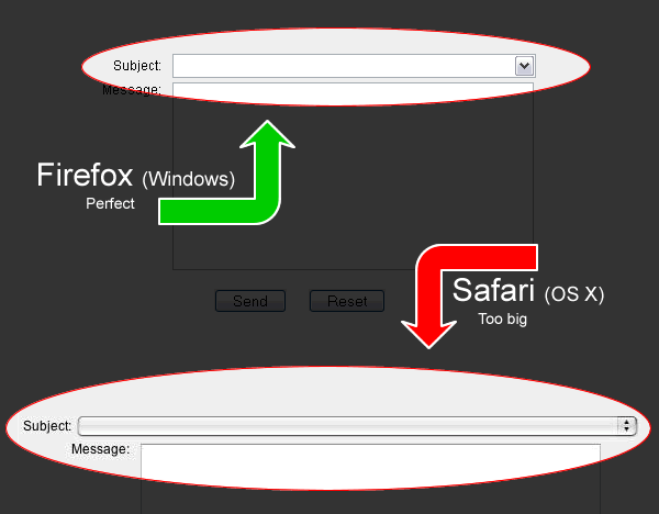 Set form list/menu width in pixels? - Web Design & Development - Neowin