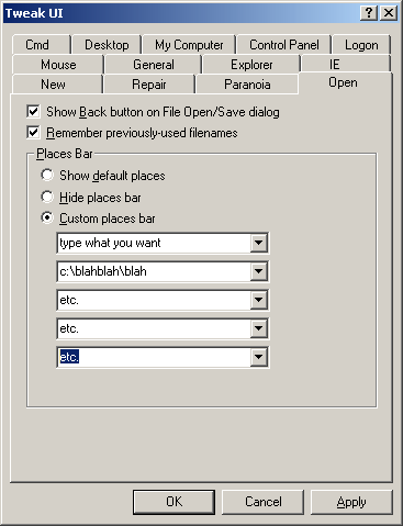 How to change common locations in save as dialogue - Tips, Tweaks ...