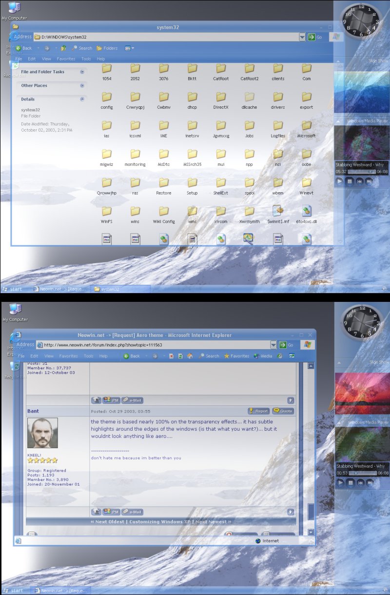 [Request] Aero theme - Tips, Tweaks & Customization - Neowin