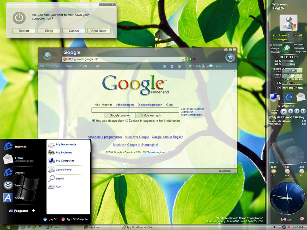 My Longhorn desktop - Tips, Tweaks & Customization - Neowin