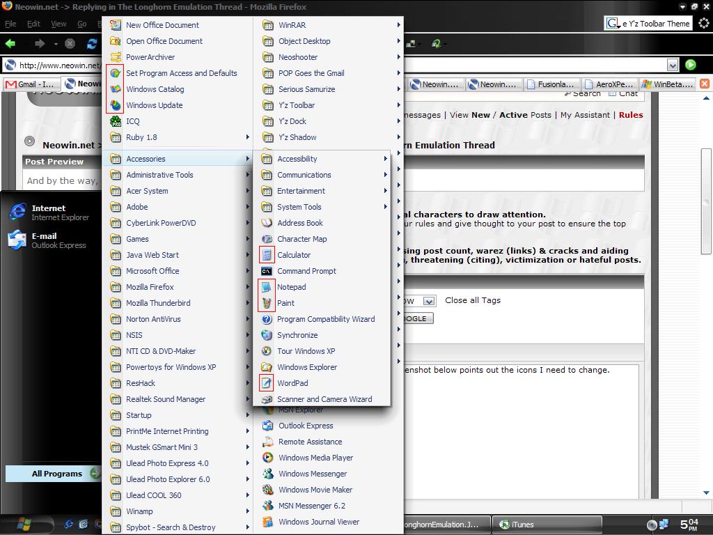 The Longhorn Emulation Thread - Tips, Tweaks & Customization - Neowin