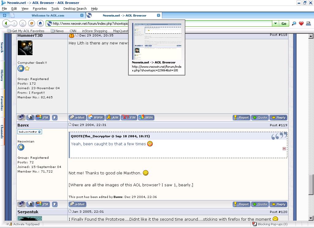 AOL Browser - Page 5 - Web Browser Discussion & Support - Neowin