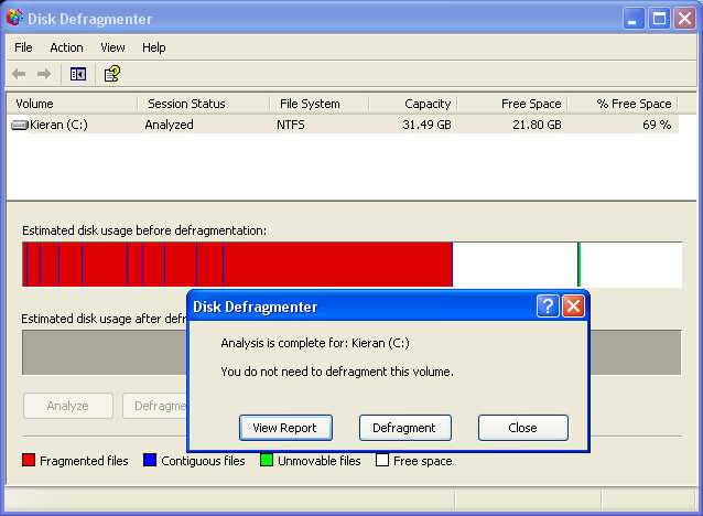 Disk Deefragmenter Problem! - Software Discussion & Support - Neowin
