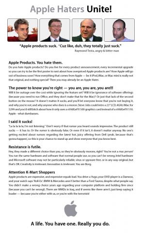 Apple haters - Jokes & Funny Stuff - Neowin