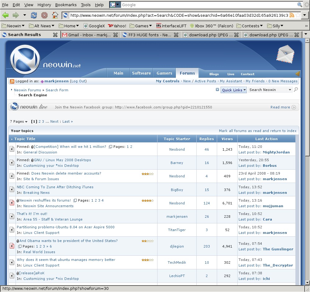 FF3 HUGE fonts - Linux - Neowin