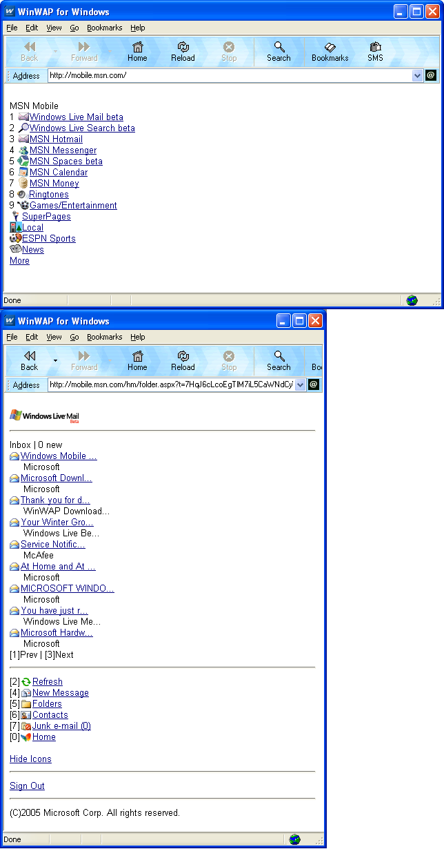 Windows Live Mobile Beta Mail! - The Fast Ring (Insider Previews) - Neowin