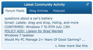 Front Page providing links to staff forum threads - Site & Forum Issues ...