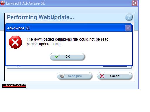 ad aware update problems - Software Discussion & Support - Neowin