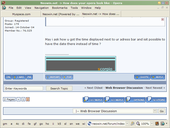 How does your opera look like - Web Browser Discussion & Support - Neowin