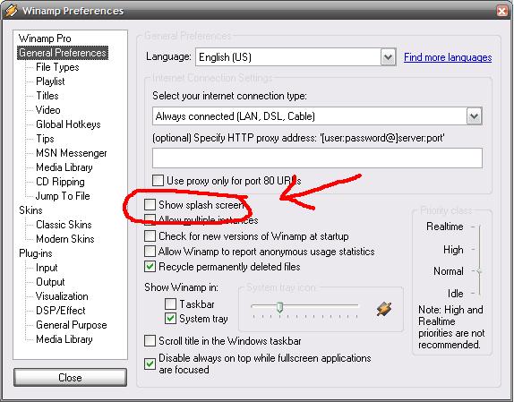 Winamp Splash screen - Tips, Tweaks & Customization - Neowin