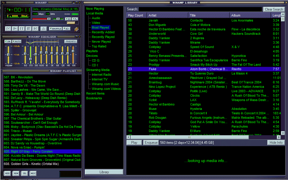 Your Winamp's top 10 most played songs? - The Media Room - Neowin