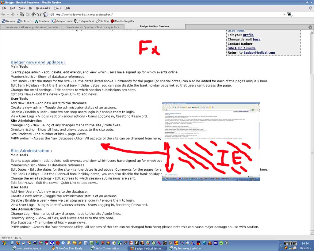 why is Internet explorer dodgy?! - Web Design & Development - Neowin