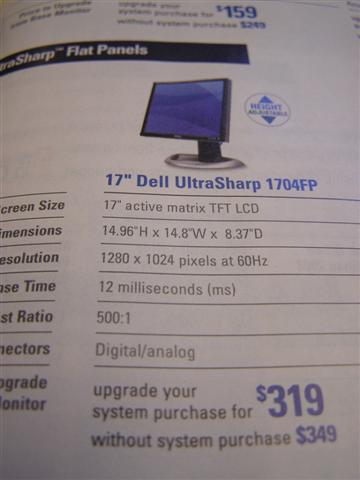 UltraSharp 1704FPV 17-inch Flat Panel LCD Monitor - Hardware Hangout ...