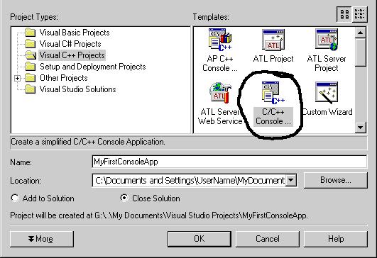 C Console Template In Programming C C Java Vb Net 