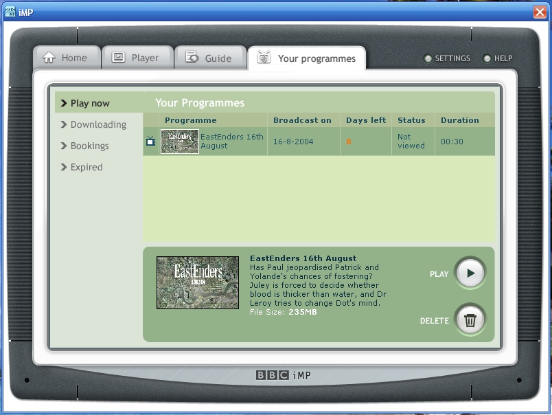 BBC IMP (Interactive Media Player) Trial - General Discussion - Neowin