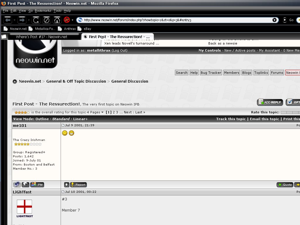 Where's Post #1? - Site & Forum Issues - Neowin