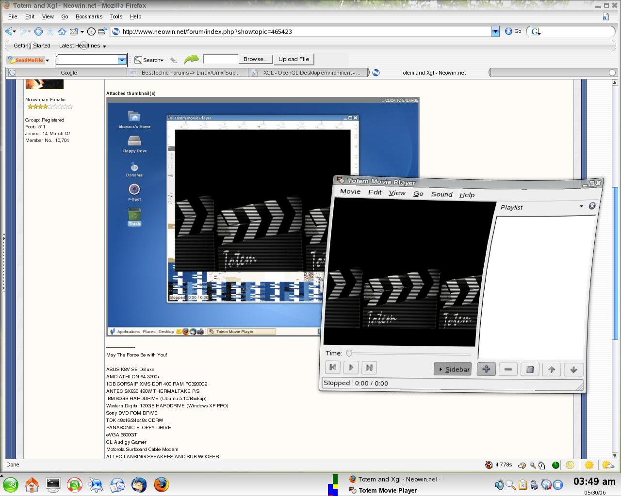 Totem and Xgl - Linux - Neowin
