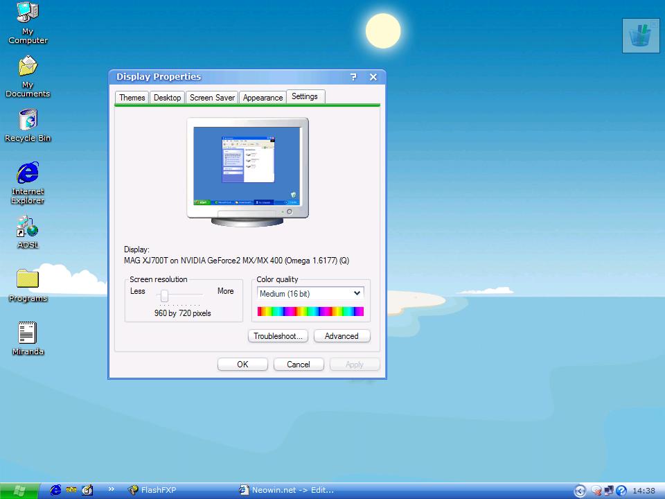 A low color's nuances when setting 16bit - Microsoft (Windows) - Neowin