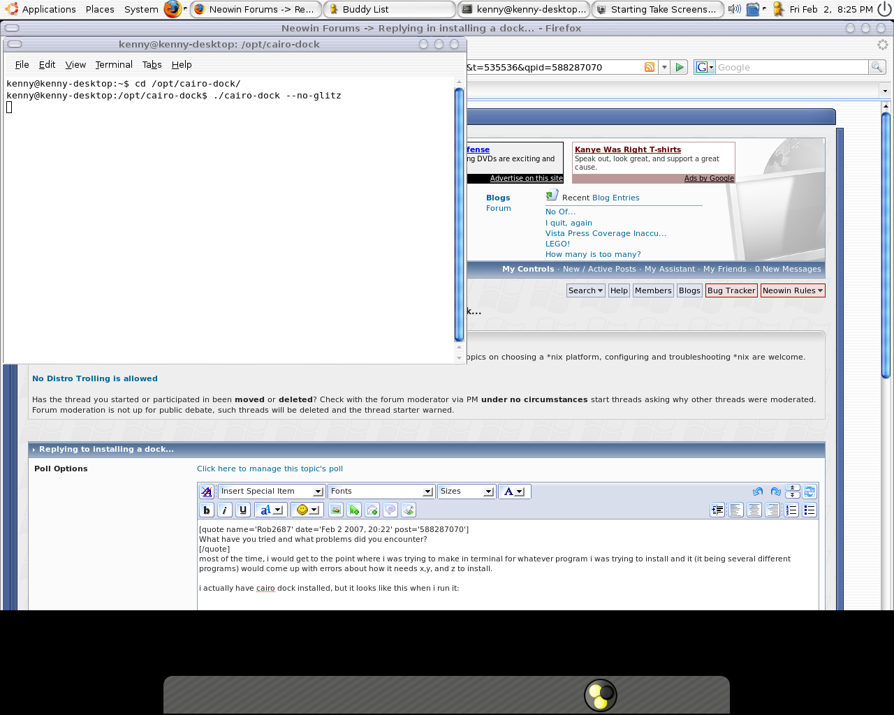 installing a dock... - Linux - Neowin