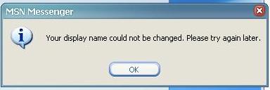 Cant change screen name in MSN Messenger - Software Discussion ...