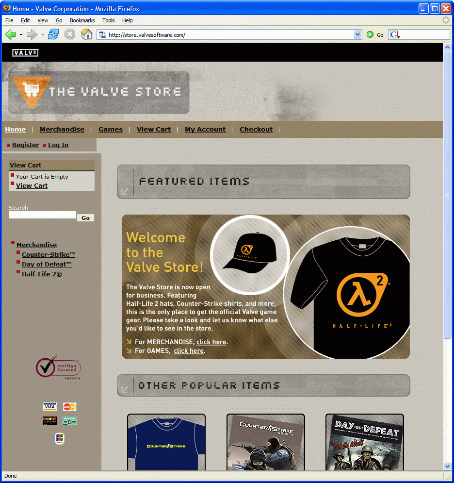 Steampowered/Valve store is now OPENED! - Back Page News - Neowin